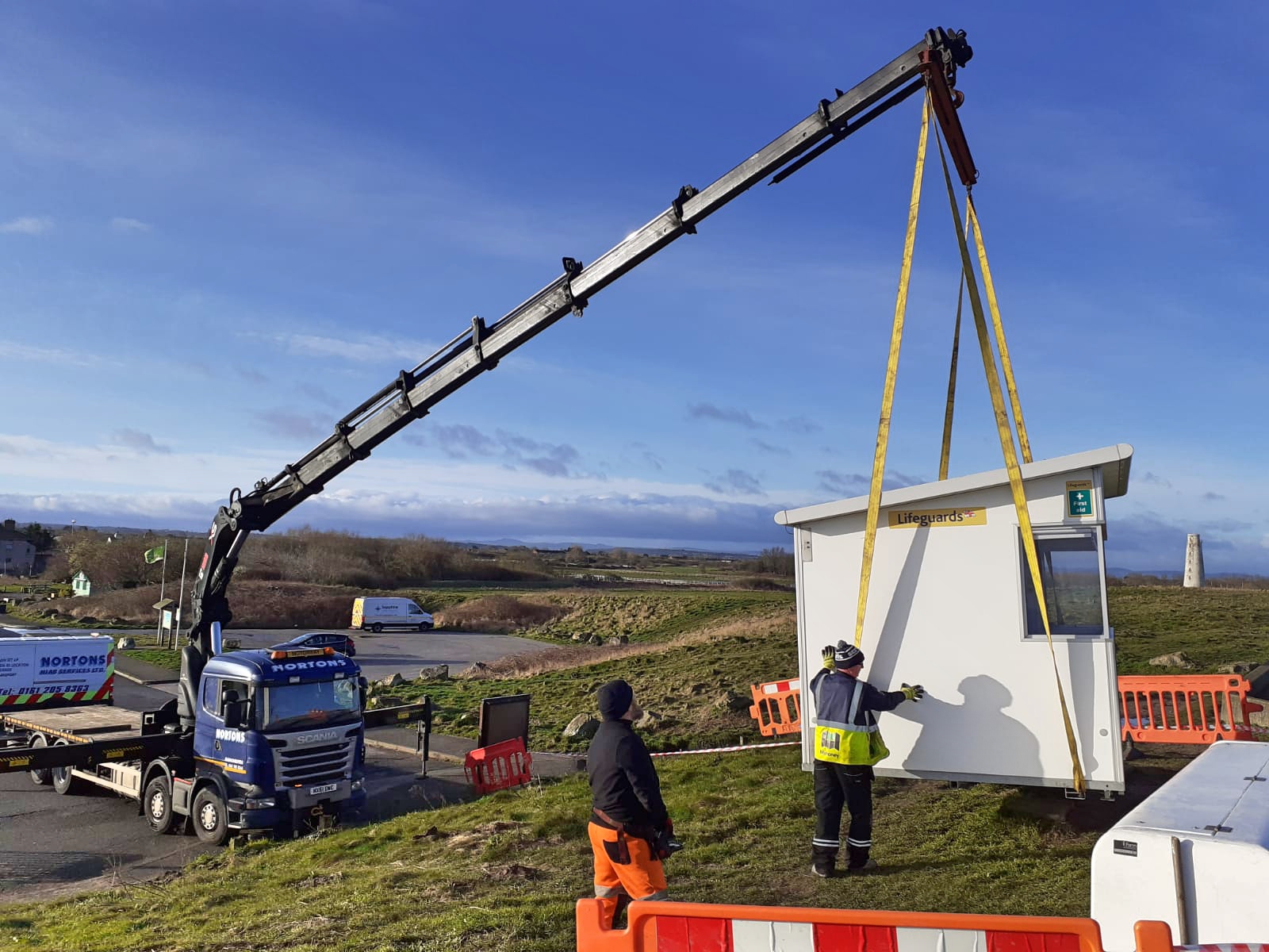 Hiab Hire Manchester Portable Cabins Containers Transport Delivery ...